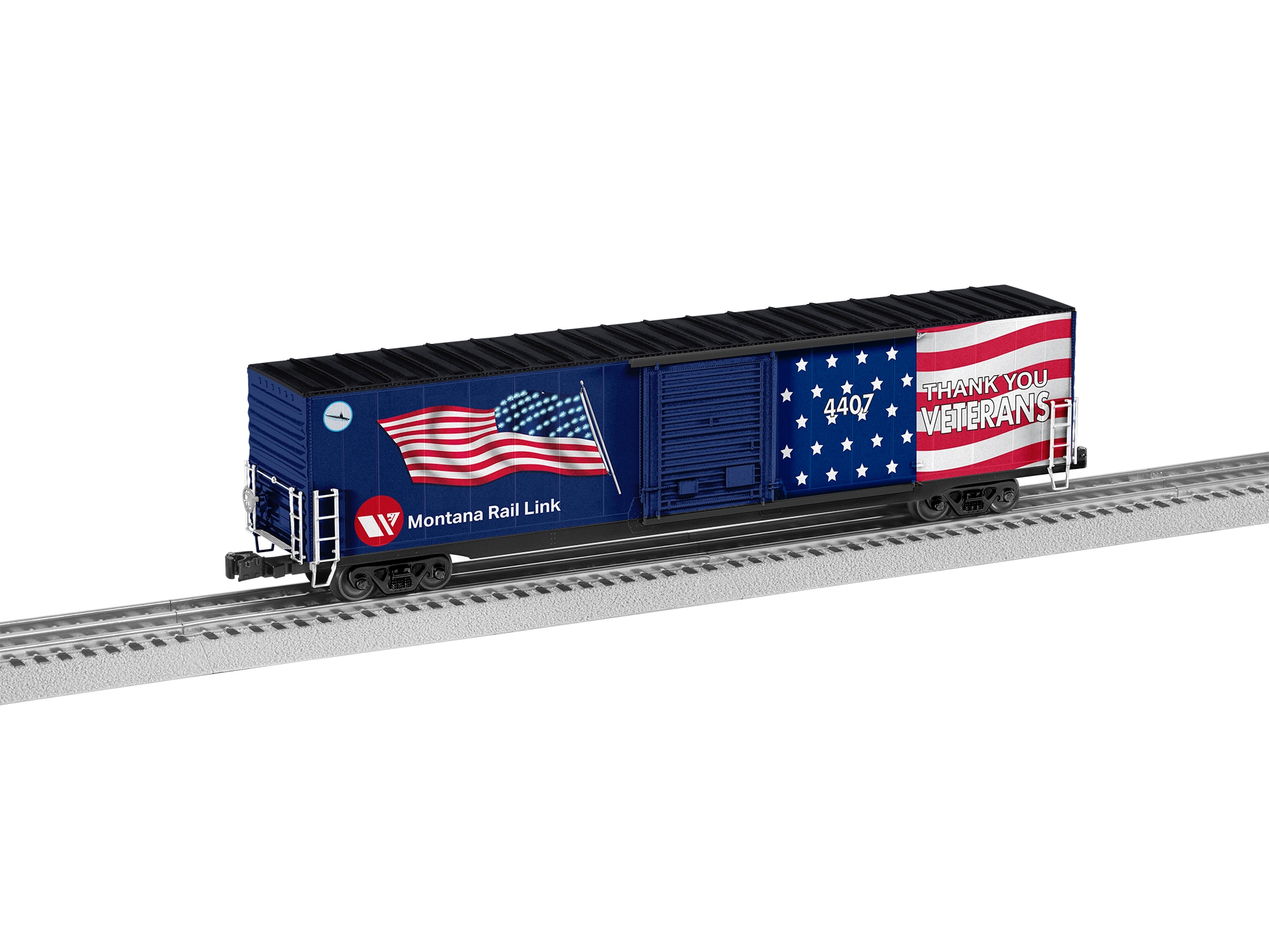 Montana Rail Link Illuminated Flag Boxcar